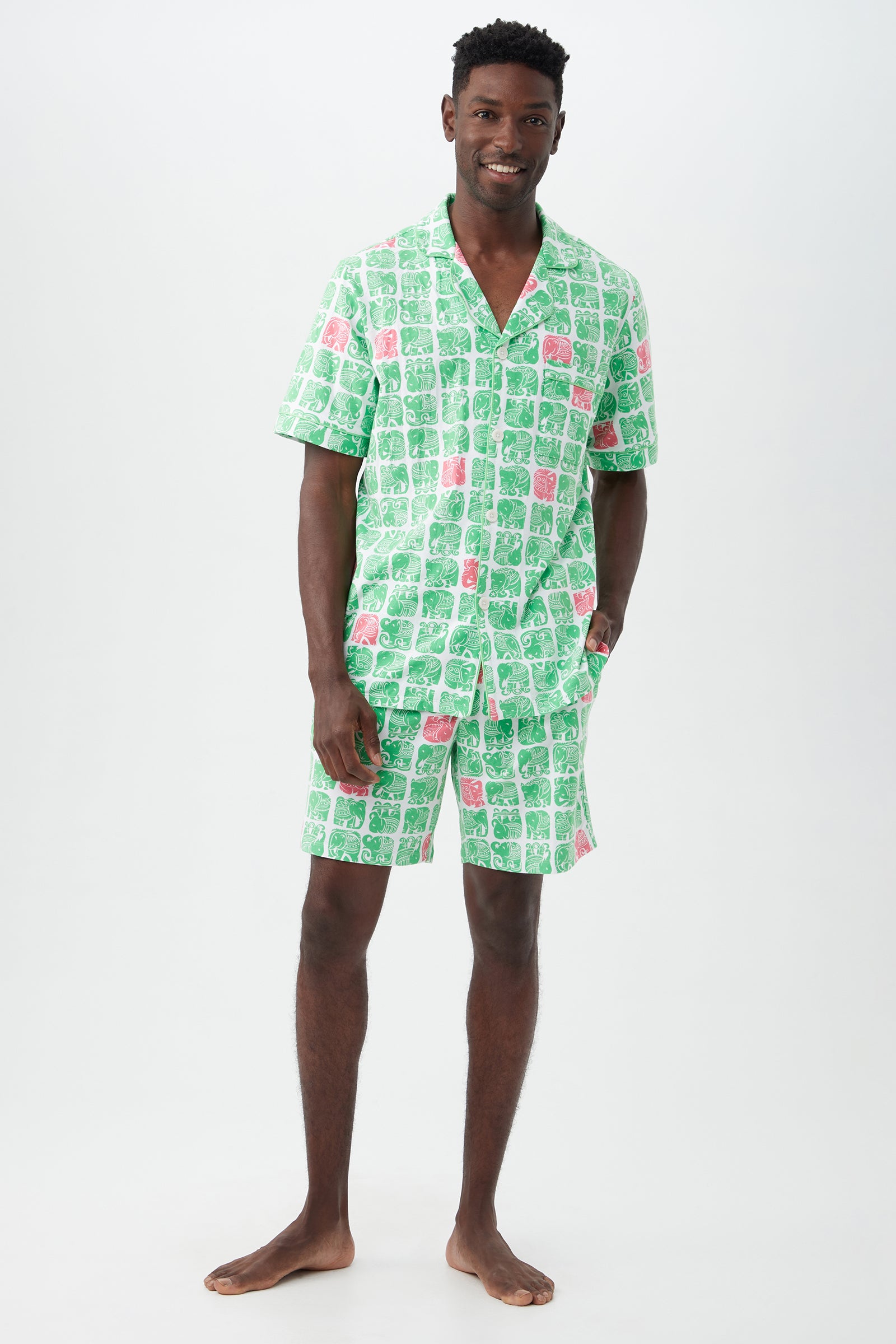ELEPHANTS MENS BOXER PJ SET | Mr Turk