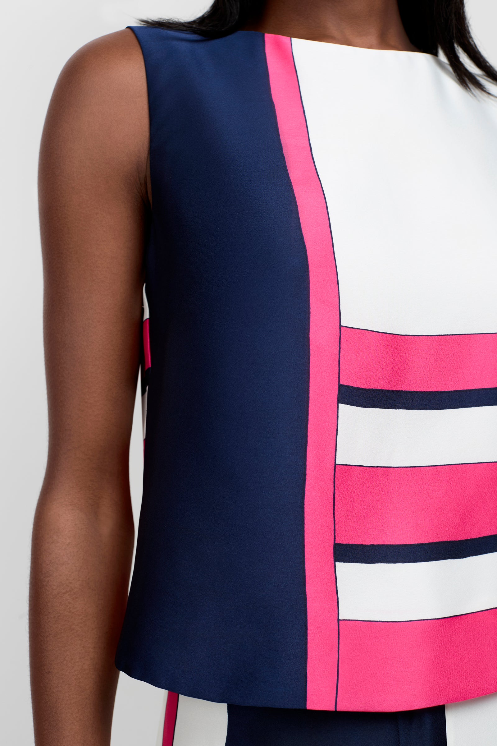 Cadorna Linee Sleeveless Top