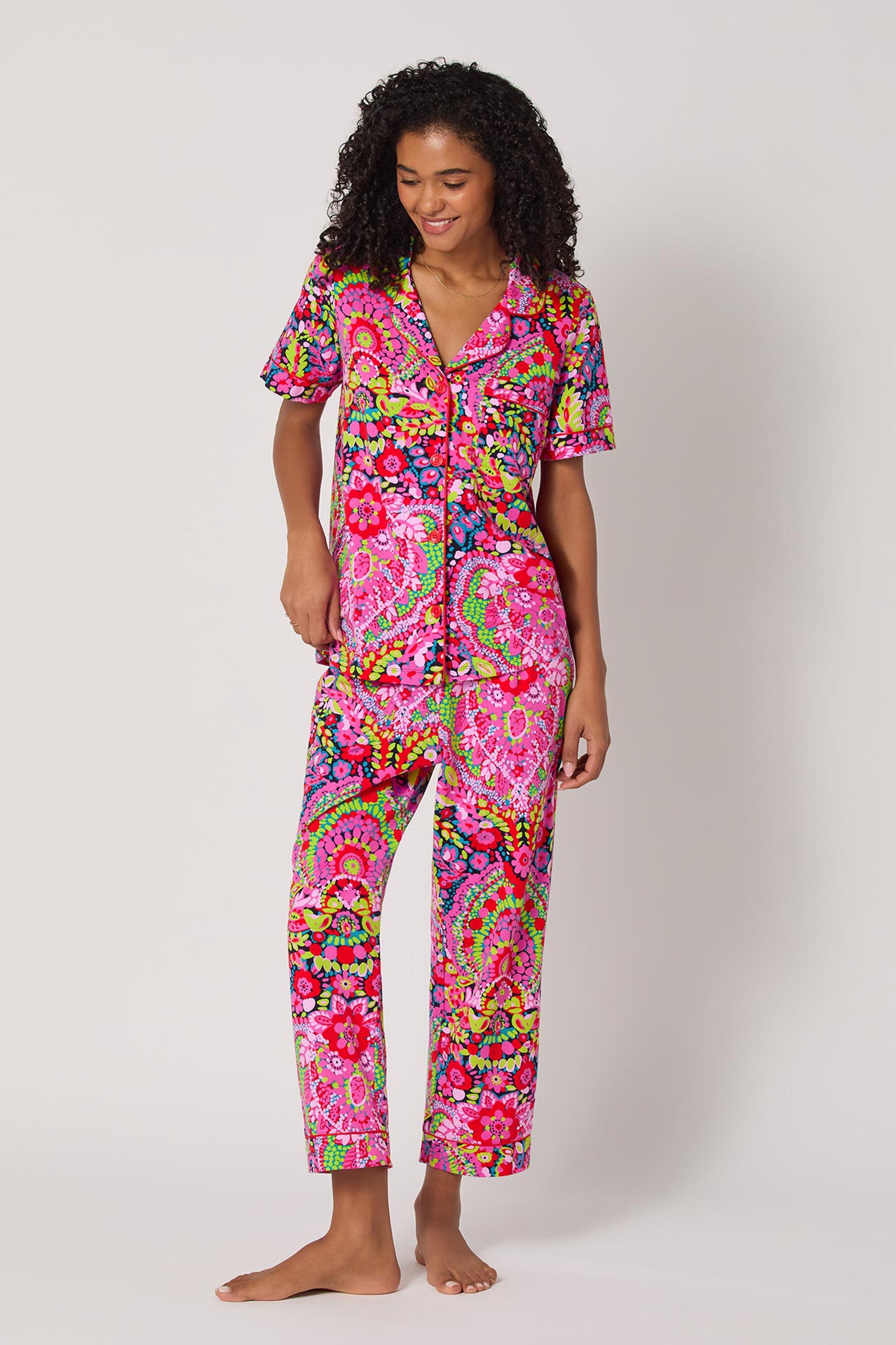 Crop PJ Set - Las Flores