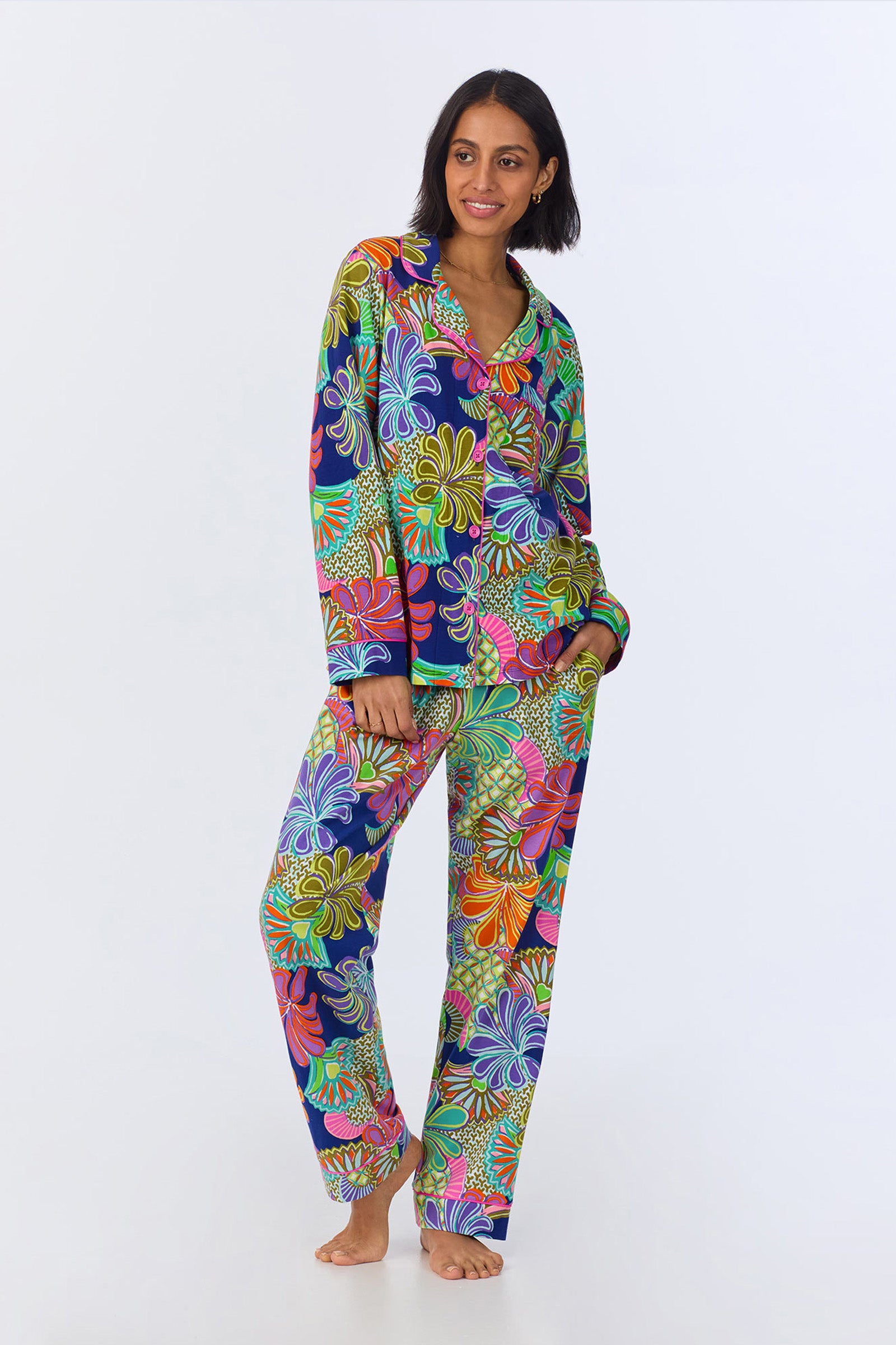 Long Classic PJ Set - Zanzibar Stretch Jersey